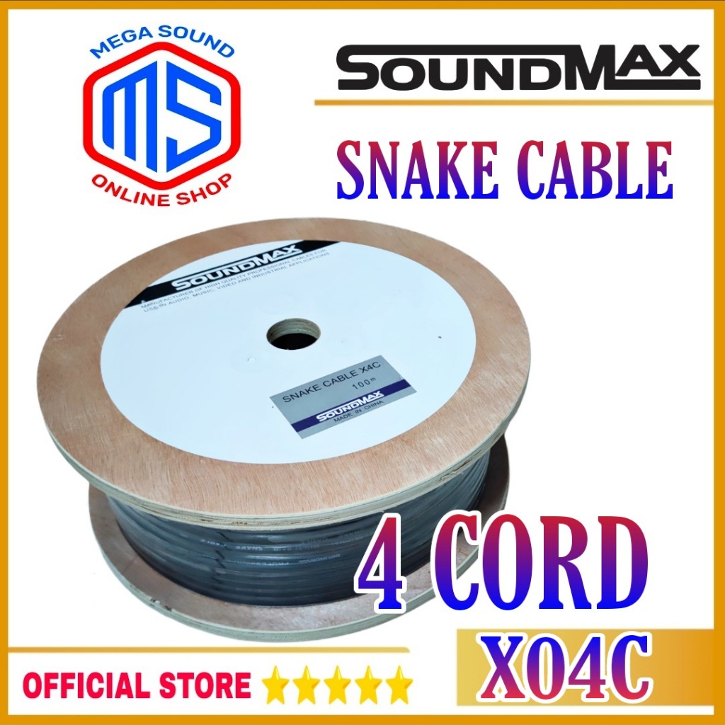 Jual Snake Cable isi 4 Soundmax kabel Snake SKEREAM 4 Cord Core (10m ...