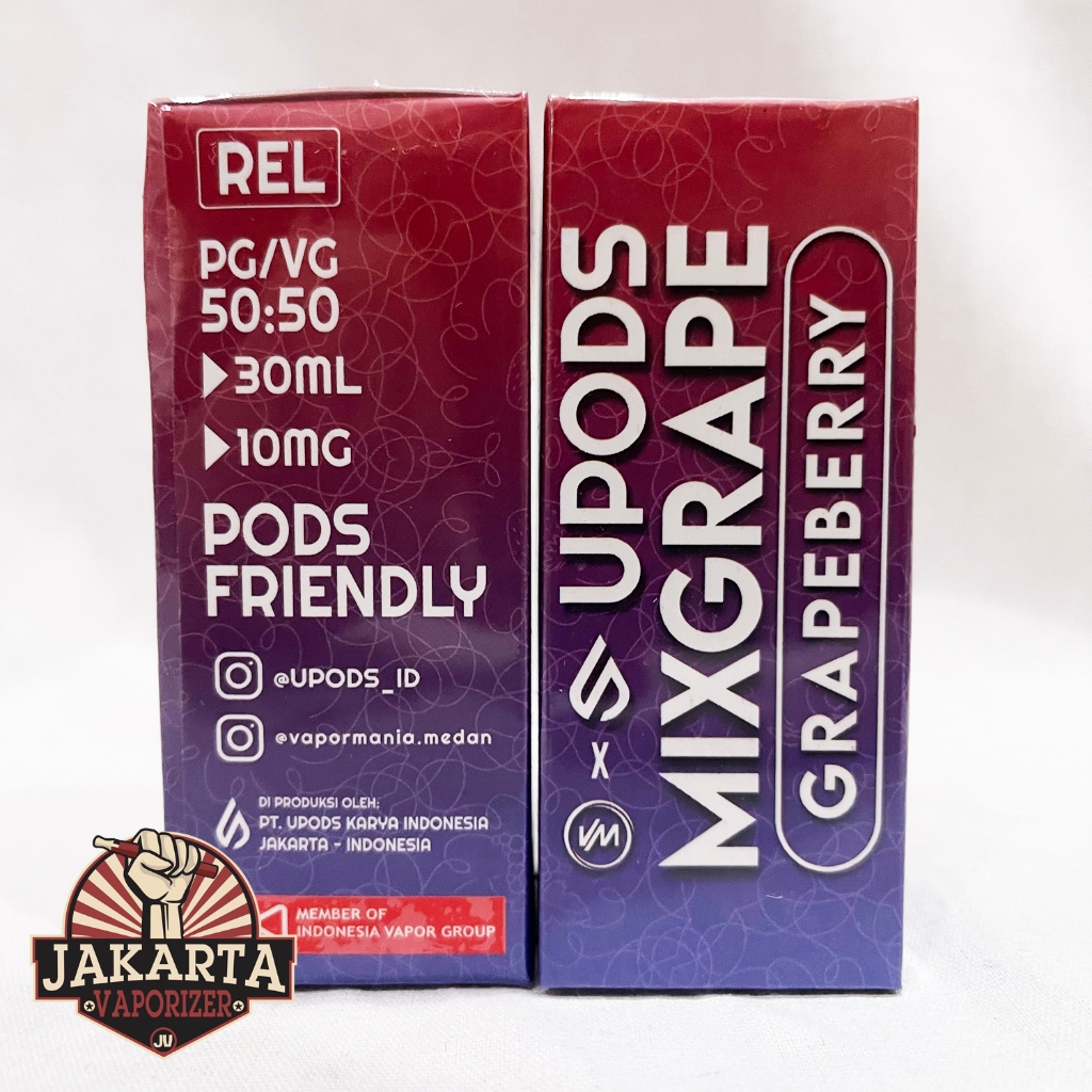 Jual UPODS MIX GRAPE GRAPE BERRY PODS FRIENDLY 30ML 10MG BY UPODS ...