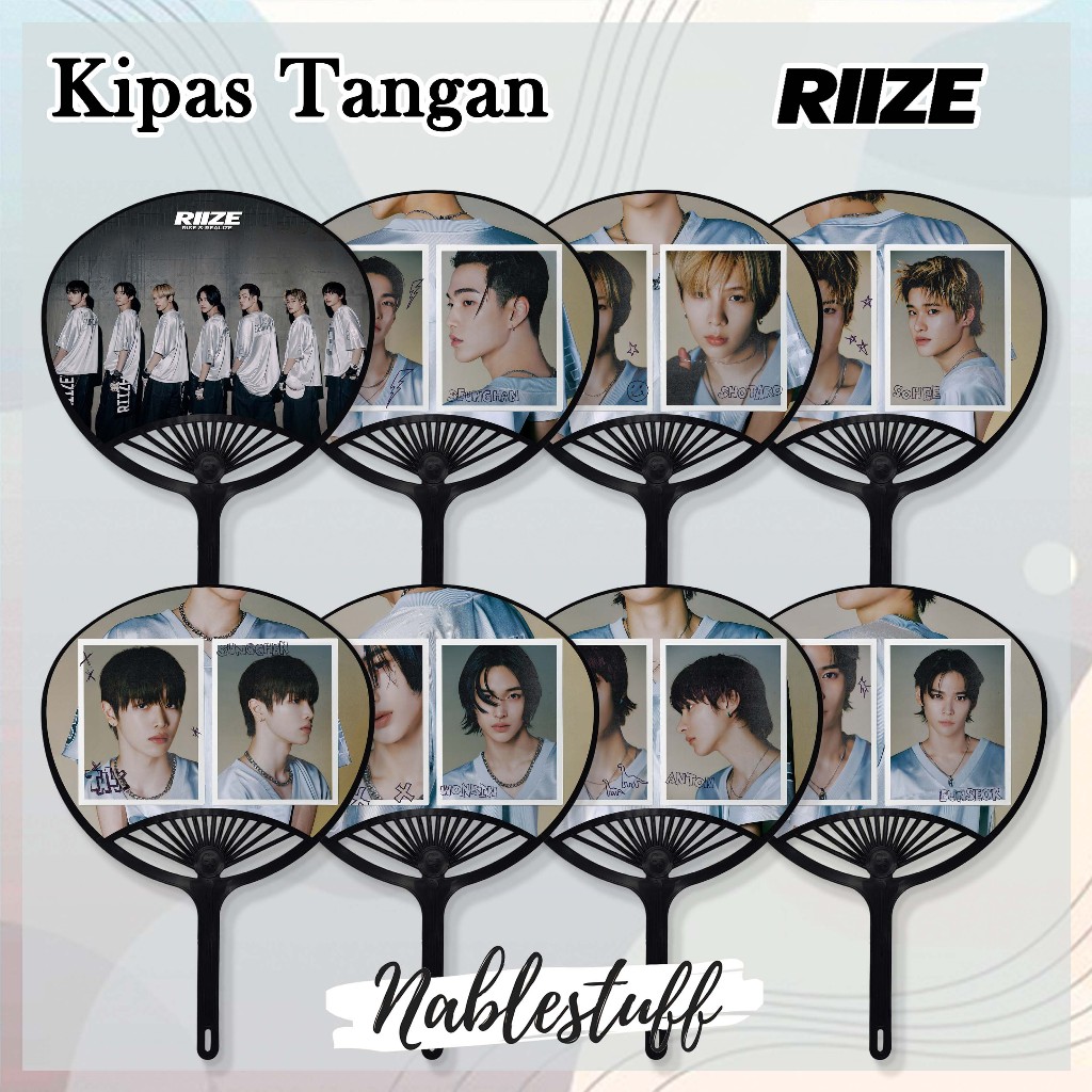 Jual Kipas Tangan Riize Talk Saxy Ver // Kipas Kerang // Merchandise ...