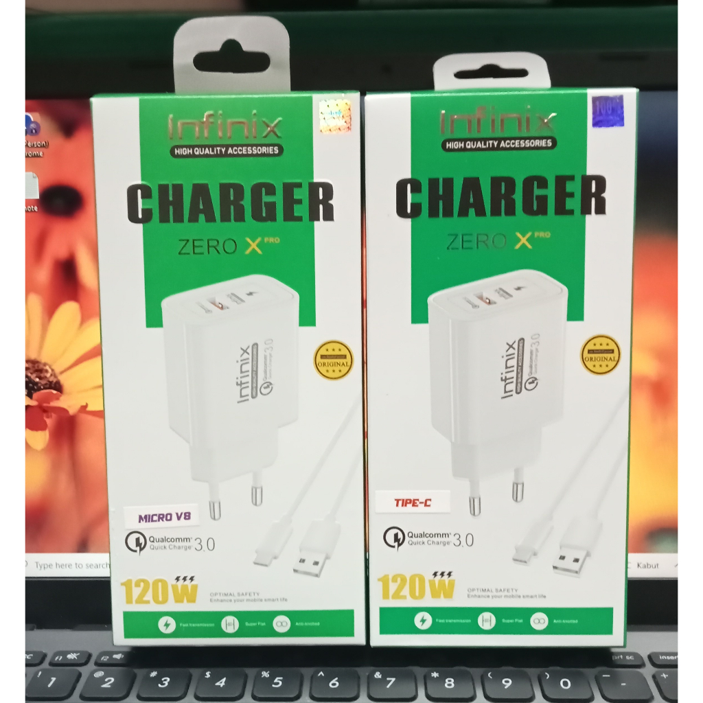 Jual Charger FOR INFINIX ZERO X PRO 120W Quick Charger Support Fast ...