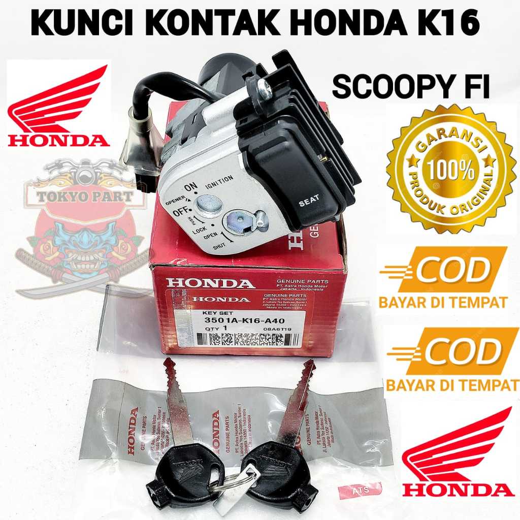 Jual KUNCI KONTAK ASSY KEY SET HONDA K16 SCOOPY FI KONCI STOP KONTAK ...