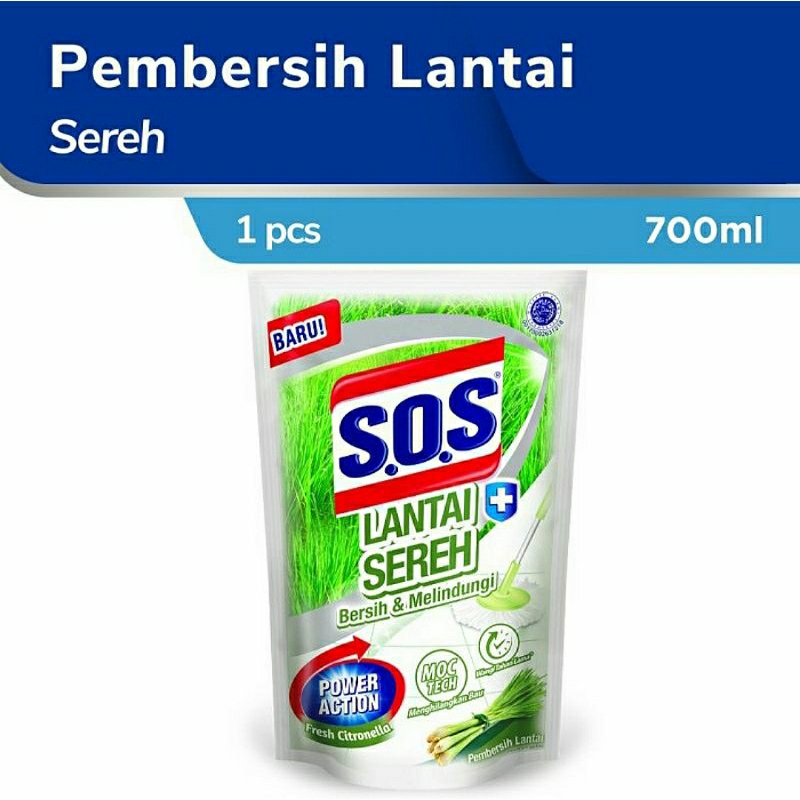 Jual sos sereh 700 ml pembersih lantai/sos floor cleaner sereh 700 ml ...