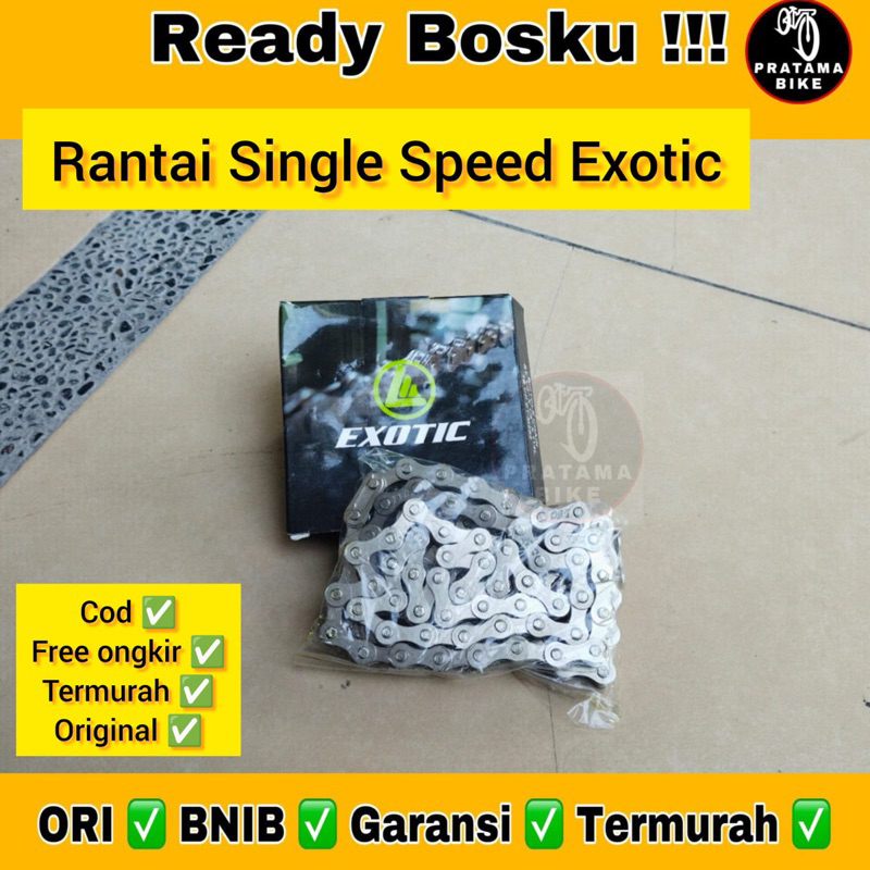 Jual Rantai Rante Chrome Krom Sepeda BMX Mini CTB 1 Single Speed EXOTIC ...