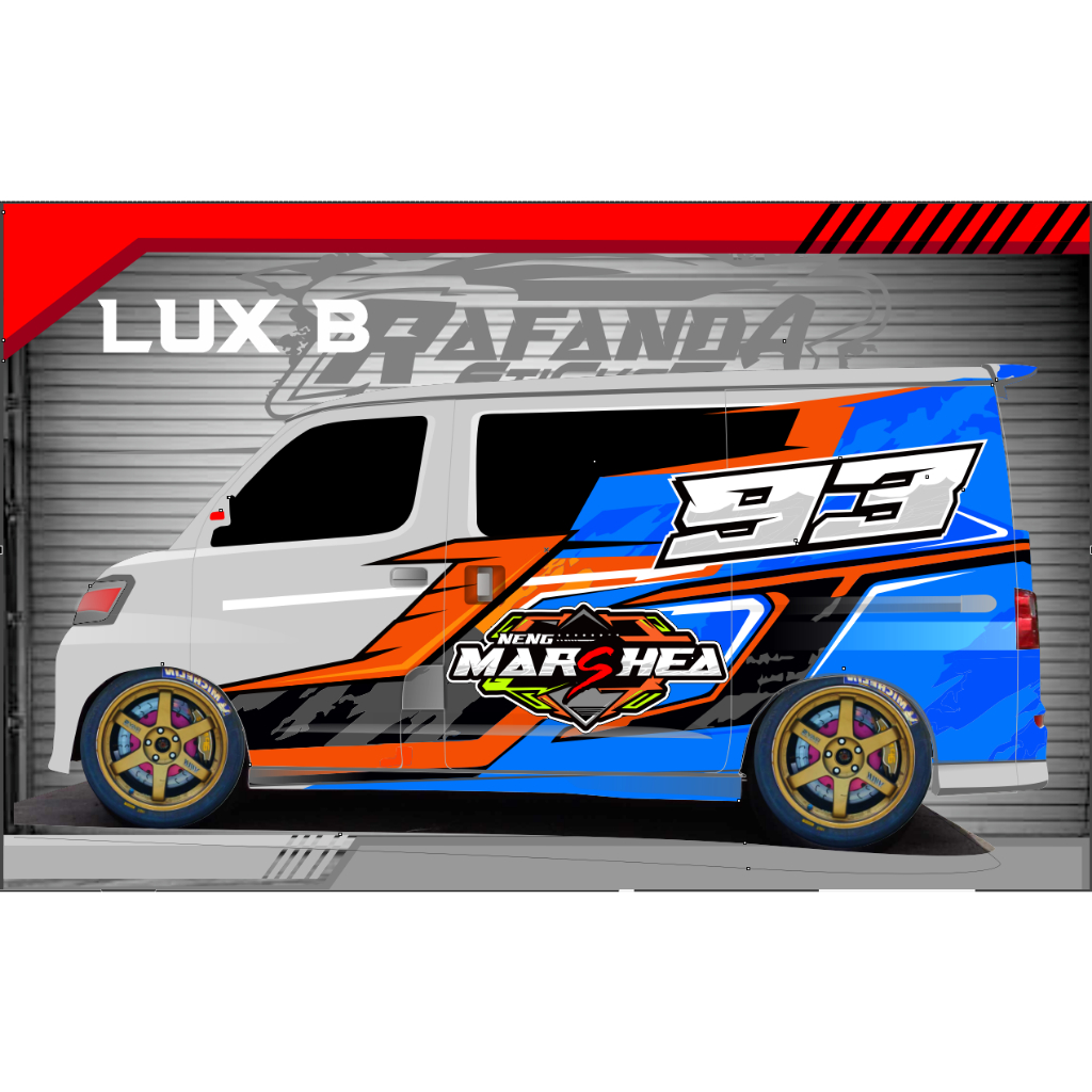 Jual stiker decal blindvan luxio,grandmax Apv AVANZA SEDAN DLL | Shopee ...
