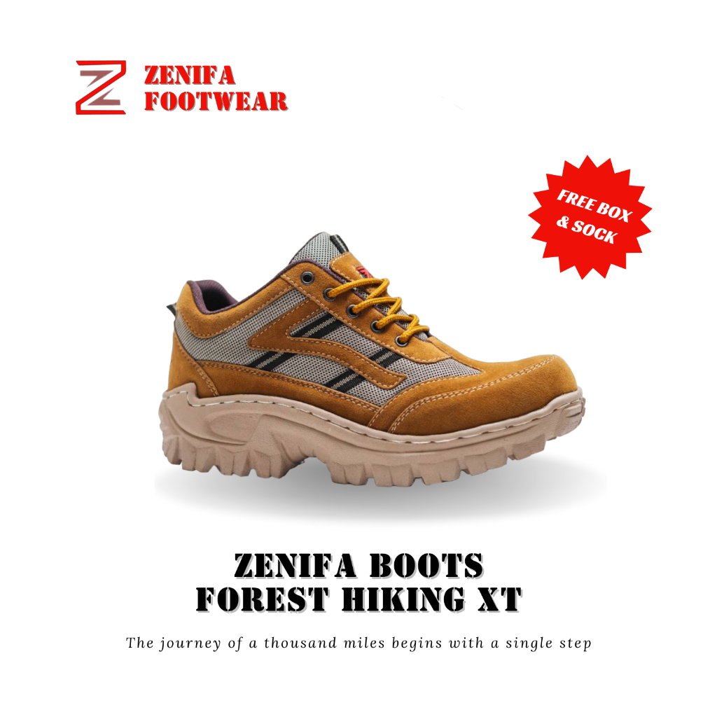 Jual SEPATU GUNUNG MURAH SAFETY SHOES FULL JAHIT ANTI-SLIP ZENIFA ...