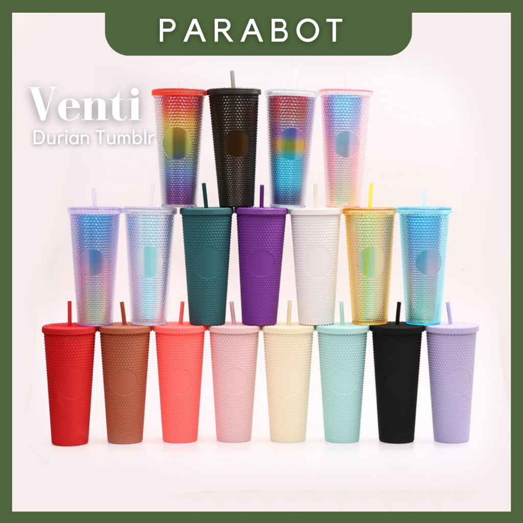 Jual [Parabot] Venti Tumbler Double Layer Plastik Botol Minum Tumblr ...