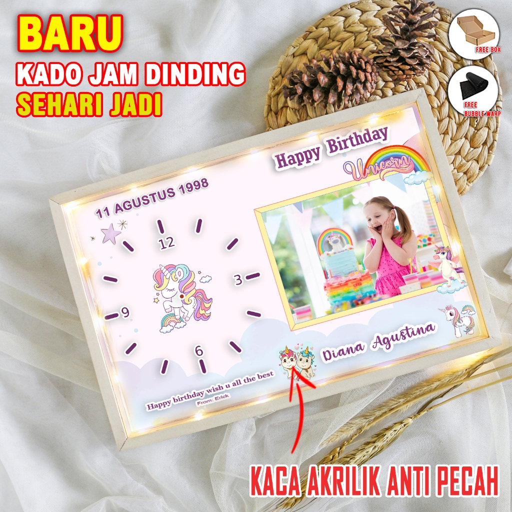 Jual JAM DINDING CUSTOM UNIK KADO PERNIKAHAN KADO WEDDING ULANG TAHUN ...