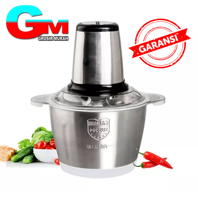 Jual Blender Daging Stainless 2L / Penggiling Daging dan Bumbu Masak ...