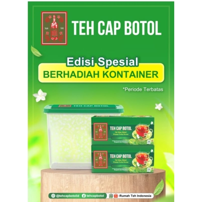 Jual TEH CAP BOTOL 25TEABAG (TOPLES) | Shopee Indonesia