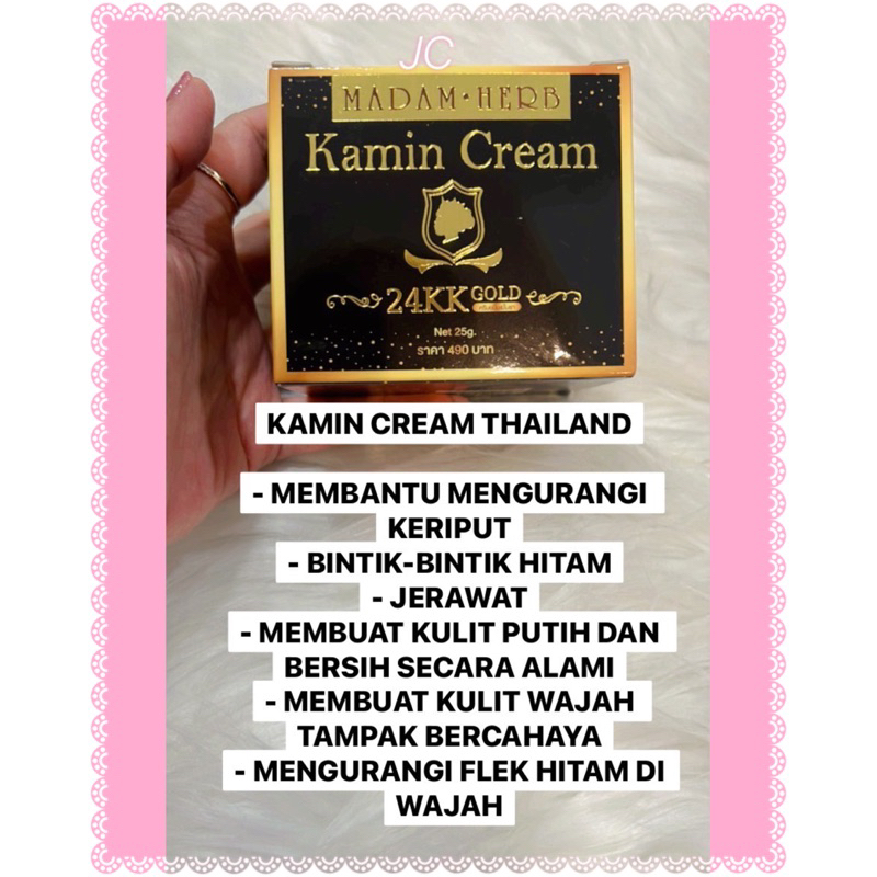 Jual KAMIN CREAM THAILAND / CREAM MEMUTIHKAN / CREAM HERBAL / CREAM ...
