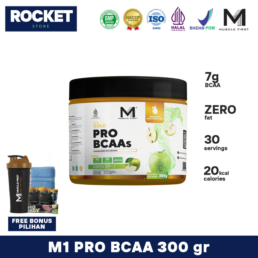 Jual M1 Muscle First PRO BCAA with Electrolytes 300 gram / 30 serving ...