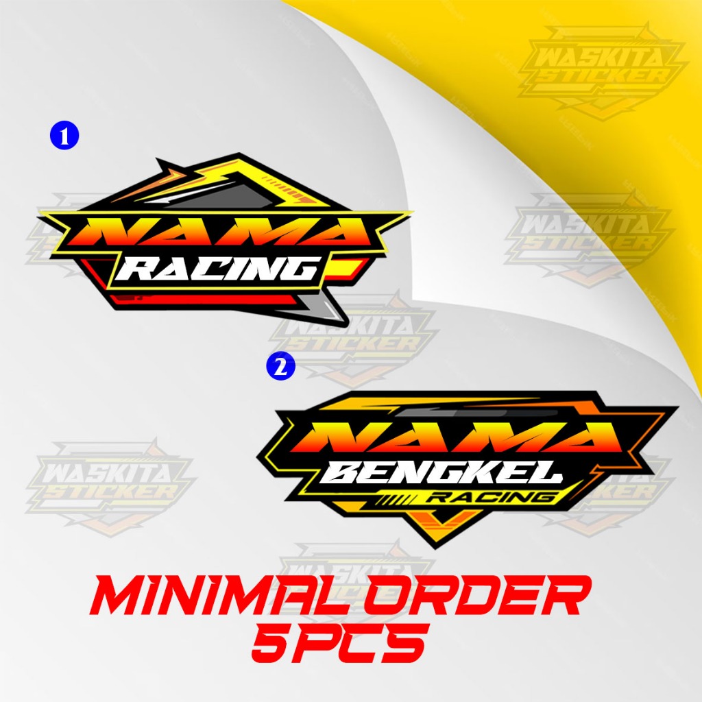 Jual Stiker Nama Racing Hologram Custom | Shopee Indonesia