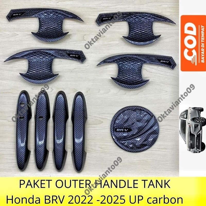 Jual paket outer handle tank cover honda BRV 2022 2023 2024 full carbon ...