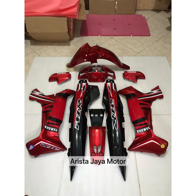 Jual Cover Body Fullset Halus FizR F1zr SE Warna Merah Hitam Cover Body ...