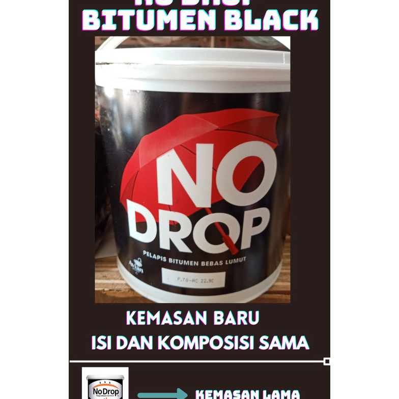 Jual Banyak Peminat CAT PELAPIS ANTI BOCOR NO DROP BITUMEN BLACK 1KG / NODROP 1KG BITUMEN BLACK ...