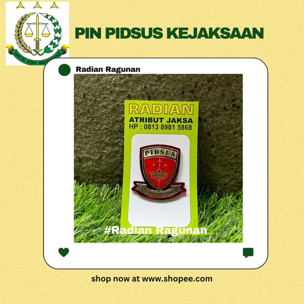 Jual PIN PIDSUS JAKSA | KEJAKSAAN RI | Shopee Indonesia