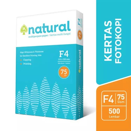 Jual Kertas Natural A4. f4 75gsm | Shopee Indonesia