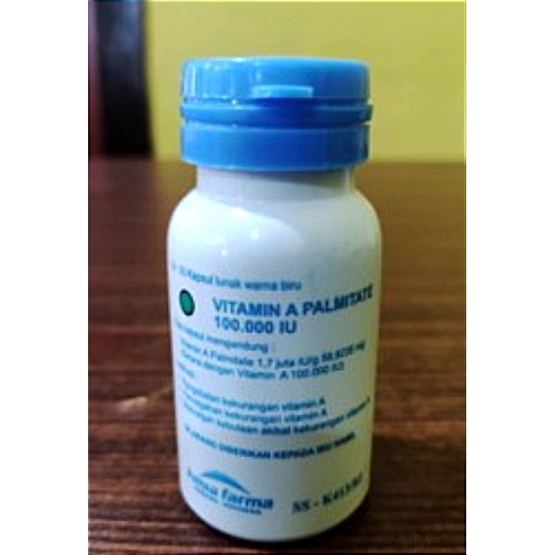 Jual VITAMIN A 100.000 IU KIMIA FARMA 100000 iu botol 50 kapsul retinol ...