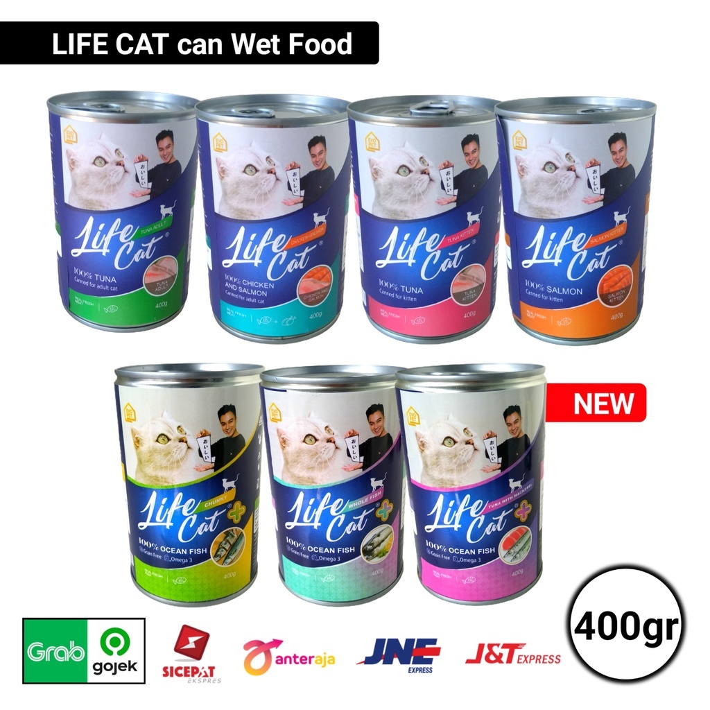 Jual Life Cat Kaleng 400gr All Varian - Makanan Basah Kucing Life cat ...