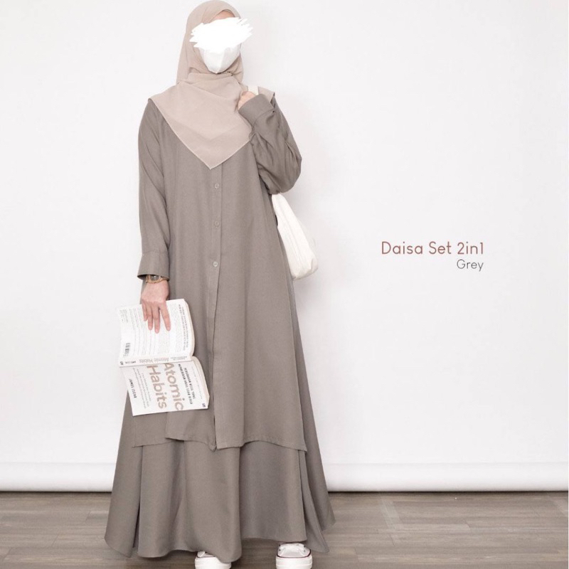 Jual DAISA SET PREMIUM | Setelan Muslim Murah | Gamis Premium Mewah ...