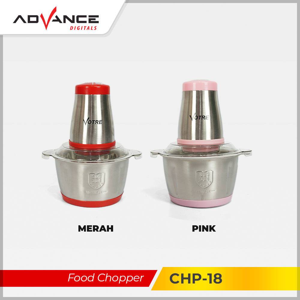 Jual Advance Food Chopper Votre Chp 18 Alat Penggiling Daging Sayur Dan Buah Ukuran 2l Garansi 1