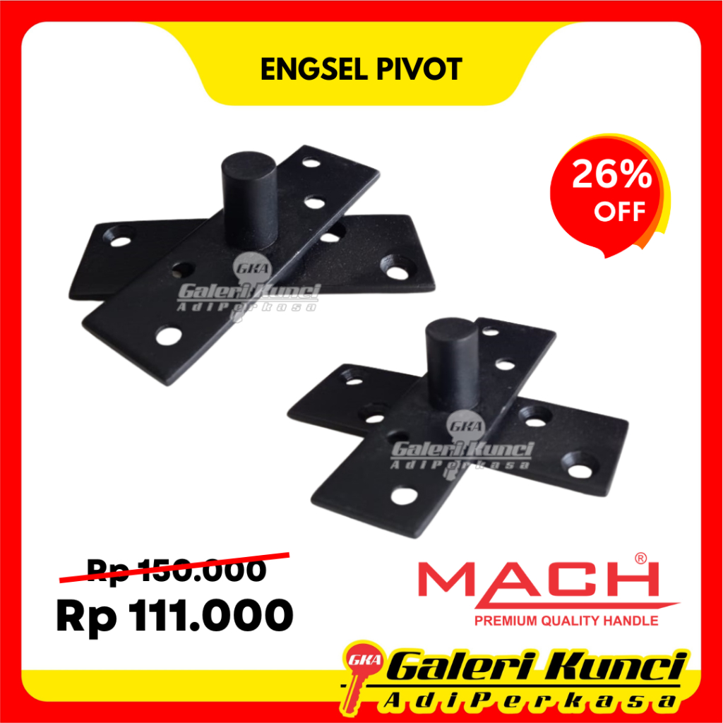 Jual Engsel Pivot mach 8525 besi powder coating black engsel jendela ...