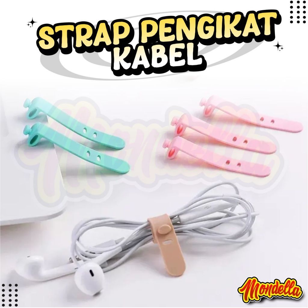 Jual Tali Pengikat Kabel Karet Penggulung Kabel Perapih Kabel Cord ...