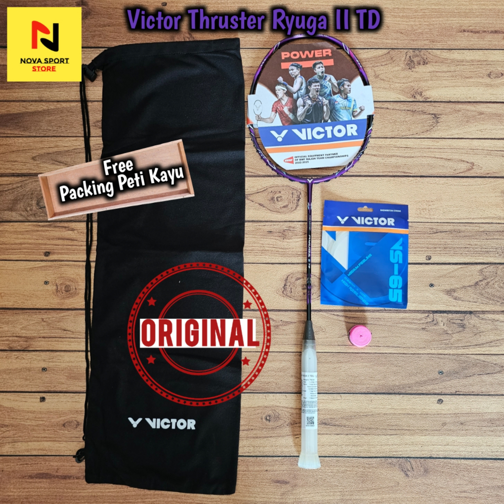 Jual Raket Badminton Victor Thruster Ryuga II TD | Shopee Indonesia