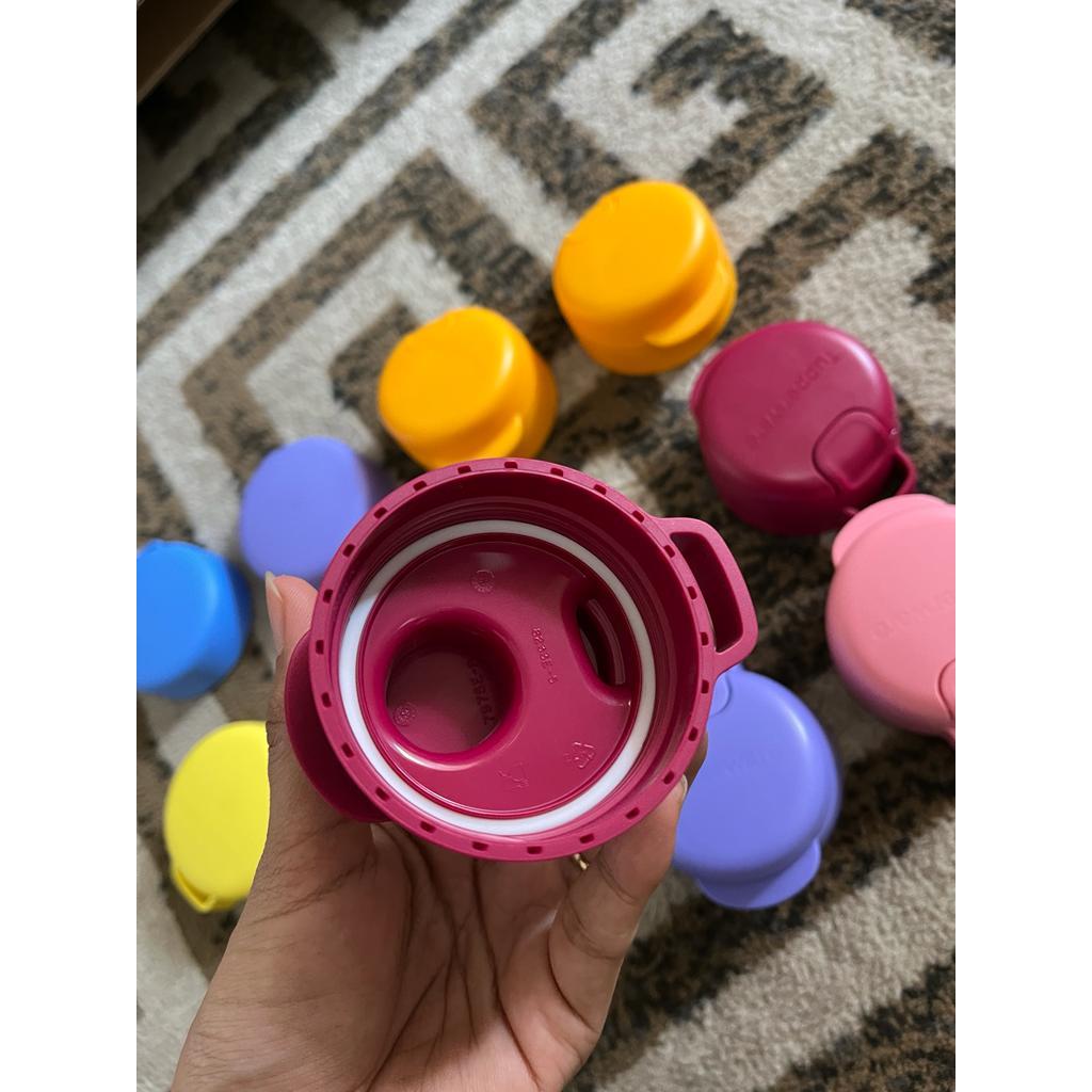 Jual TUTUP BOTOL model lebar diameter 6 cm Tupperware Model flip Eco Gen Fashion 310ML/500ML/1L ...
