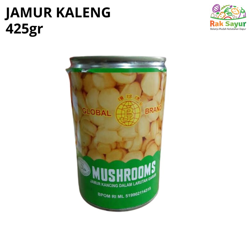 Jual Jamur Kancing 425gr Dalam Kaleng Global Whole Mushroom Rak Sayur ...