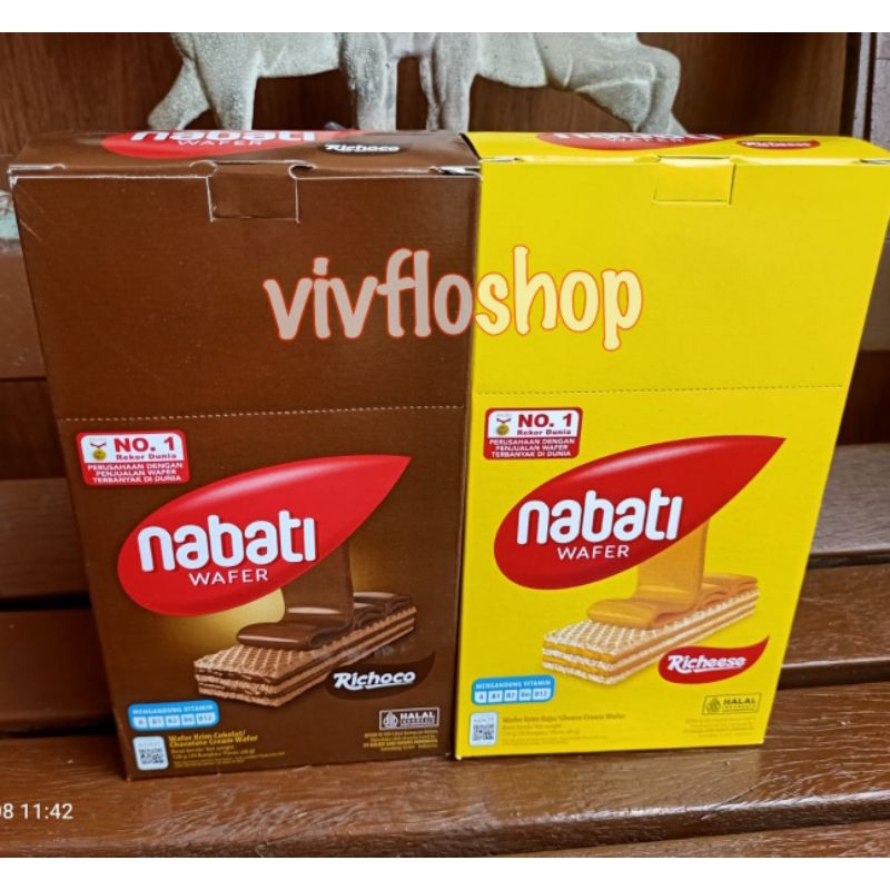 Jual Richeese Nabati Wafer Keju / Richoco Wafer Coklat Kemasan Box (20 x 6 gr) | Shopee Indonesia