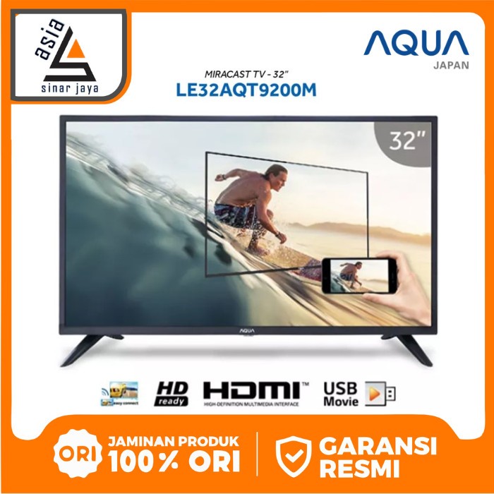Jual AQUA Elektronik LED TV Digital 32 Inch - Miracast LE32AQT9200M / 32AQT9200 | Shopee Indonesia
