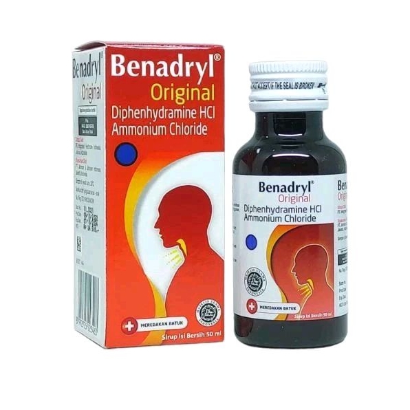 Jual Benadryl Original sirup 60 ml | Shopee Indonesia