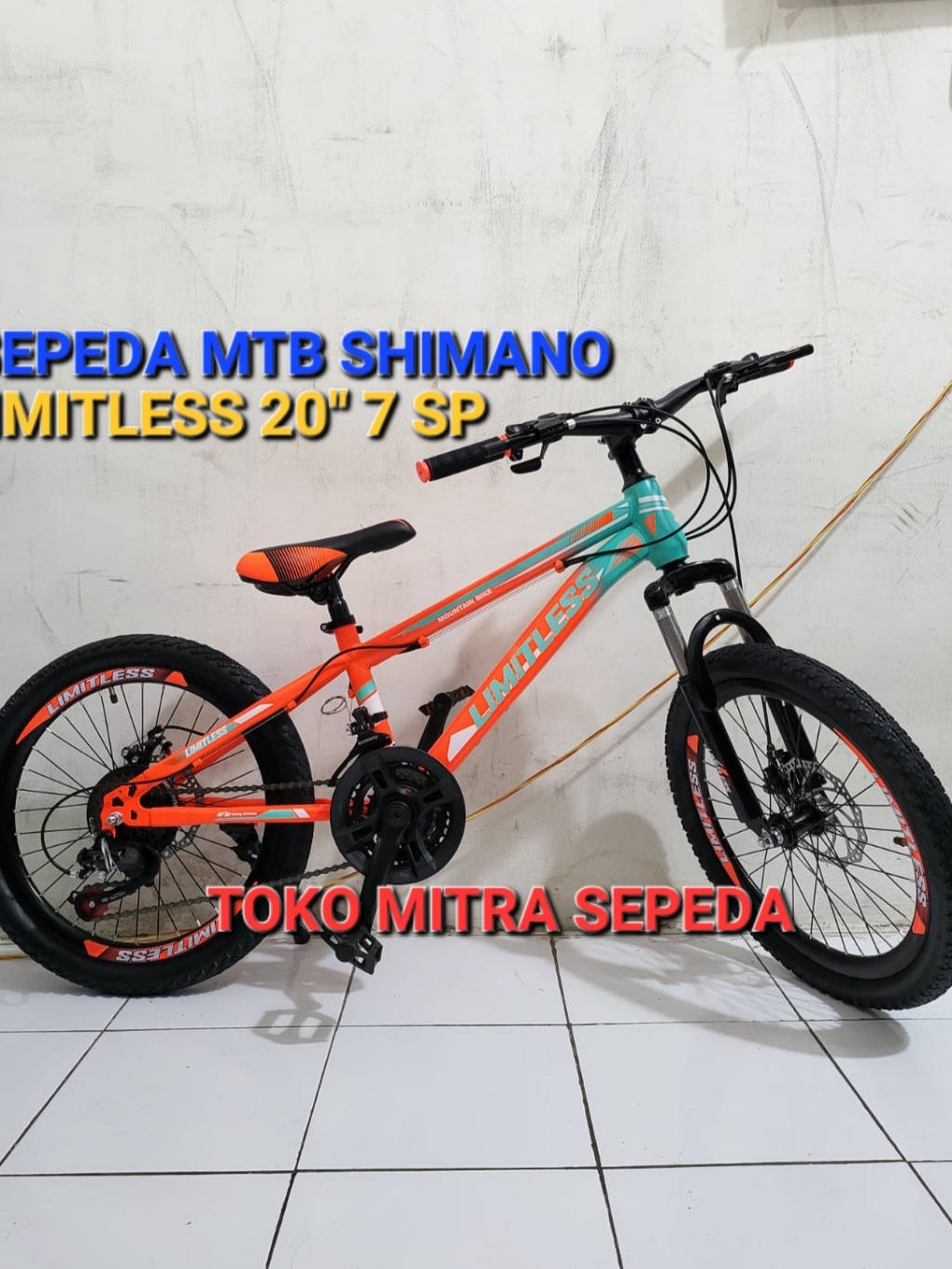 Jual Sepeda Gunung MTB Limitless 20 Inch 21S Rem Sepeda Double Disc ...