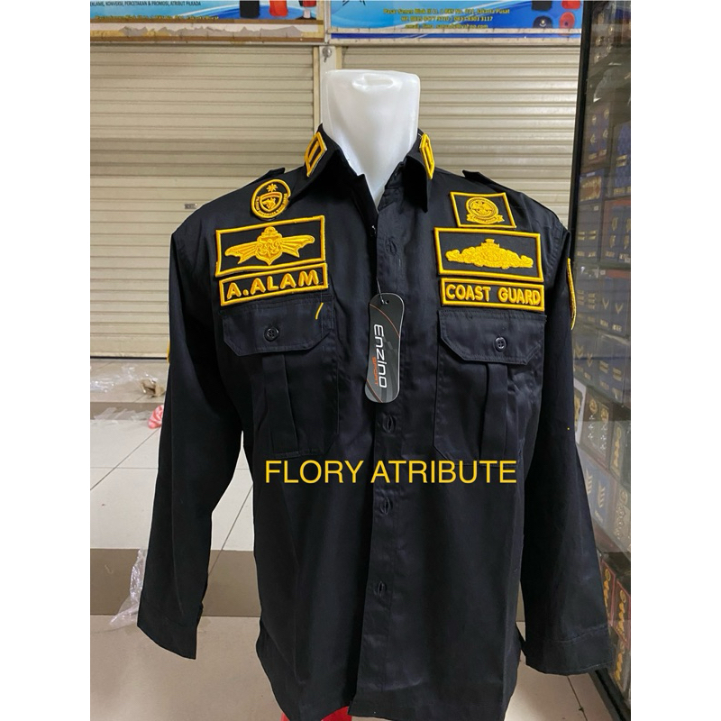 Jual SERAGAM COAST GUARD BORDIR TIMBUL BENANG KUNING BAHAN AMERICAN ...