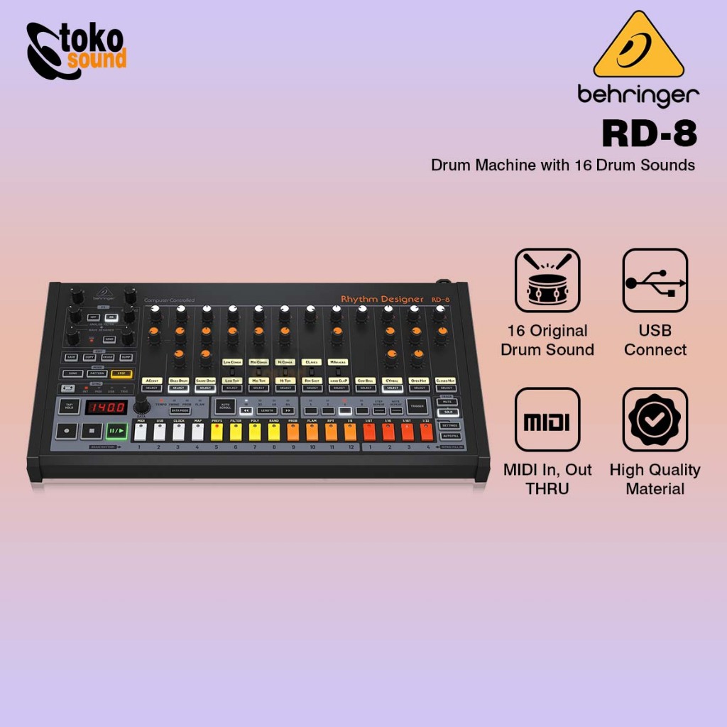Jual Behringer Rhythm Designer RD8 - Analog Drum Machine | Shopee Indonesia