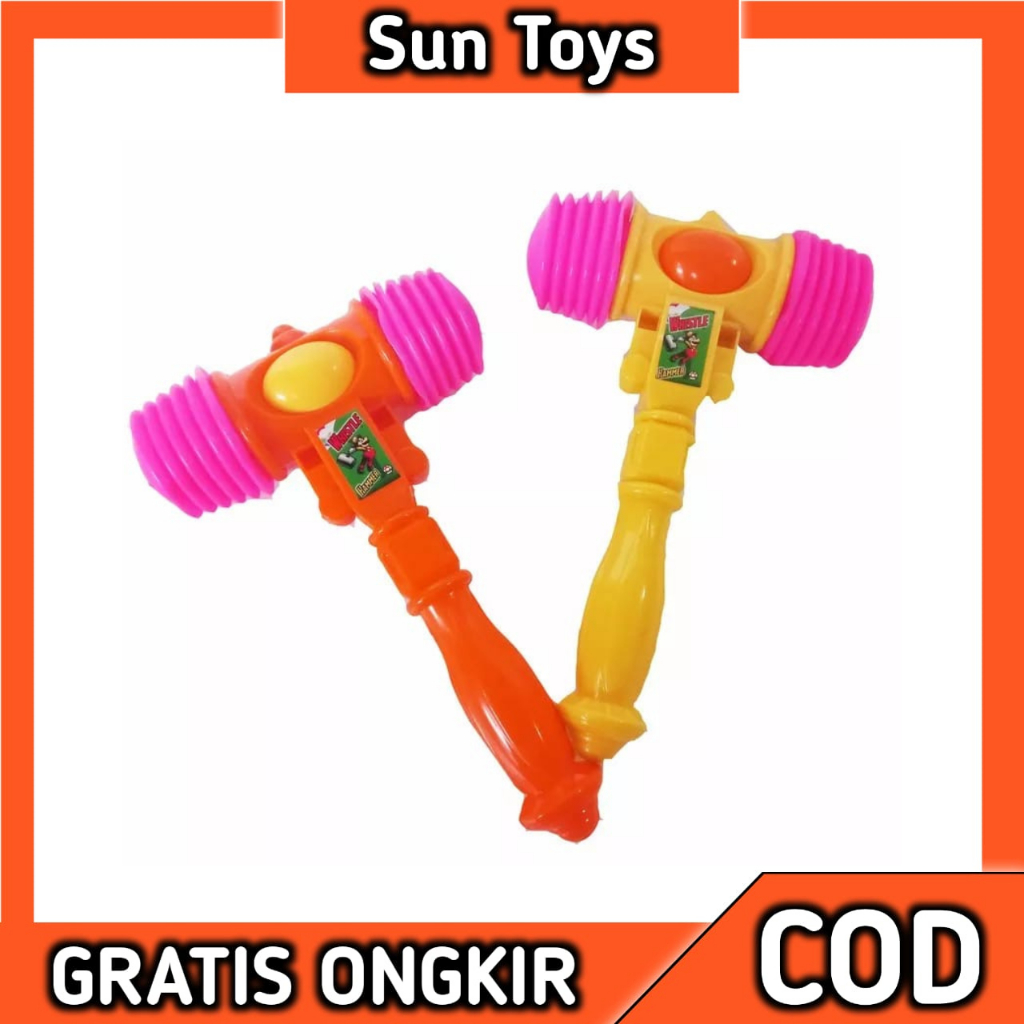 Jual Mainan Anak Palu Hammer Bunyi Lucu Palu Cit Cit Panjang // Mainan ...
