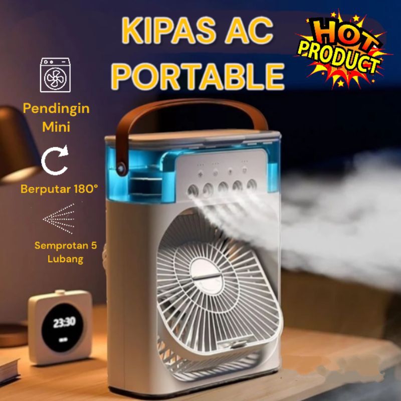 Jual Kipas AC Cooler Kipas AC Mini Portable Kapasitas Air 600ml Kipas ...