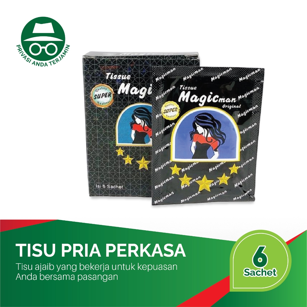 Jual Tisu Magic Man Original - 6 Sachets - Super Magic | Shopee Indonesia