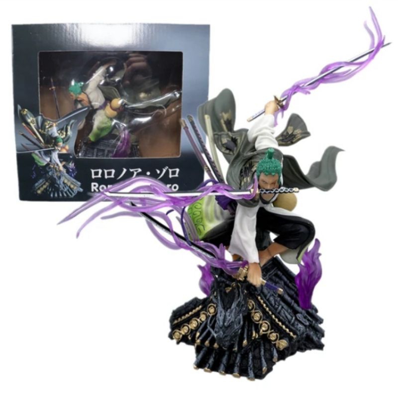Jual action figure one piece zoro rooftop BOX | Shopee Indonesia