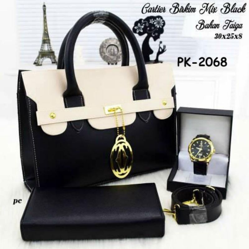 Jual tas paketan 3in1 bikin cartier PK2056 | Shopee Indonesia