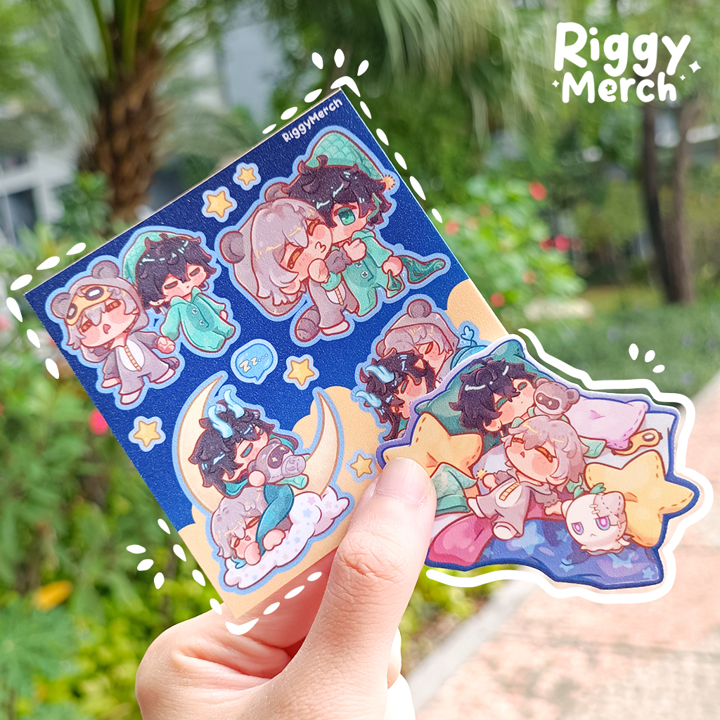 Jual (RiggyMerch) HSR Sticker & Keychain Caeheng Mimir Series | Honkai ...