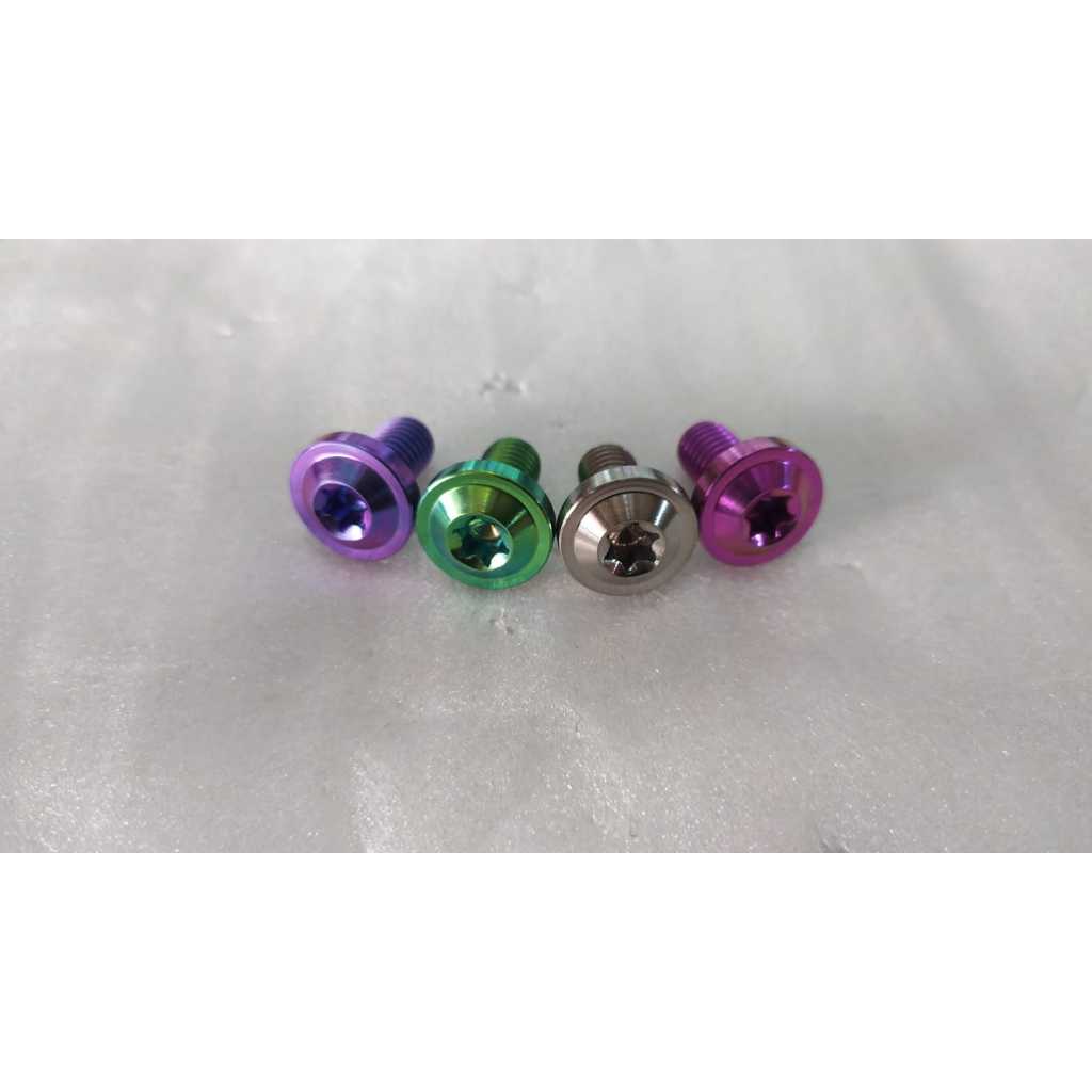 Jual baut titanium gr5 big head m8x15 drat 12 panjang 1.5 cmoriginal ...