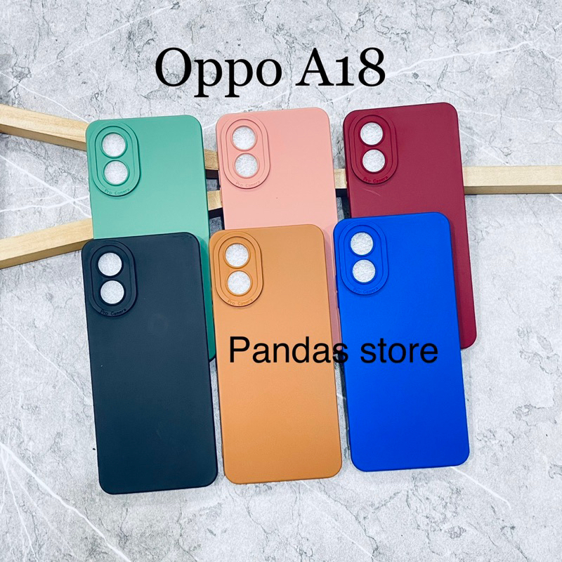 Jual Softcase Pro Camera Oppo A18 2023 Candy Case Full Color 3D Silikon ...