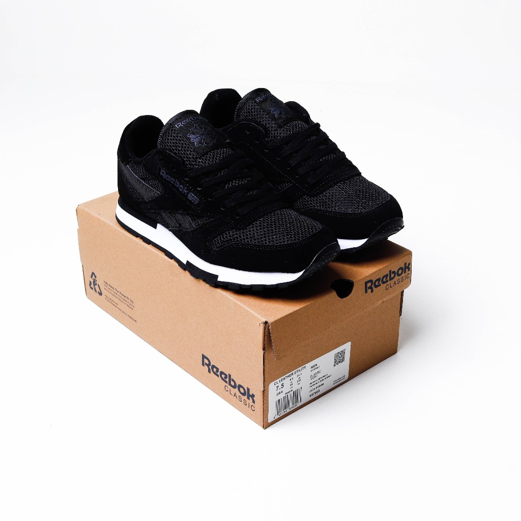 Jual (SLPRDS) Sepatu Sneakers Reebok Classics Utility Black White ...