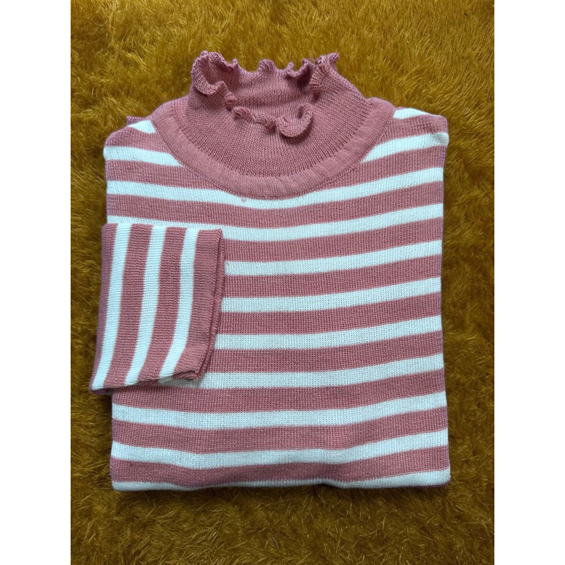 Jual Inner Rajut Turtleneck Lengan Panjang Model Korea Motif SALUR ... Jual Inner Rajut Turtleneck Lengan Panjang Model Korea Motif SALUR ...