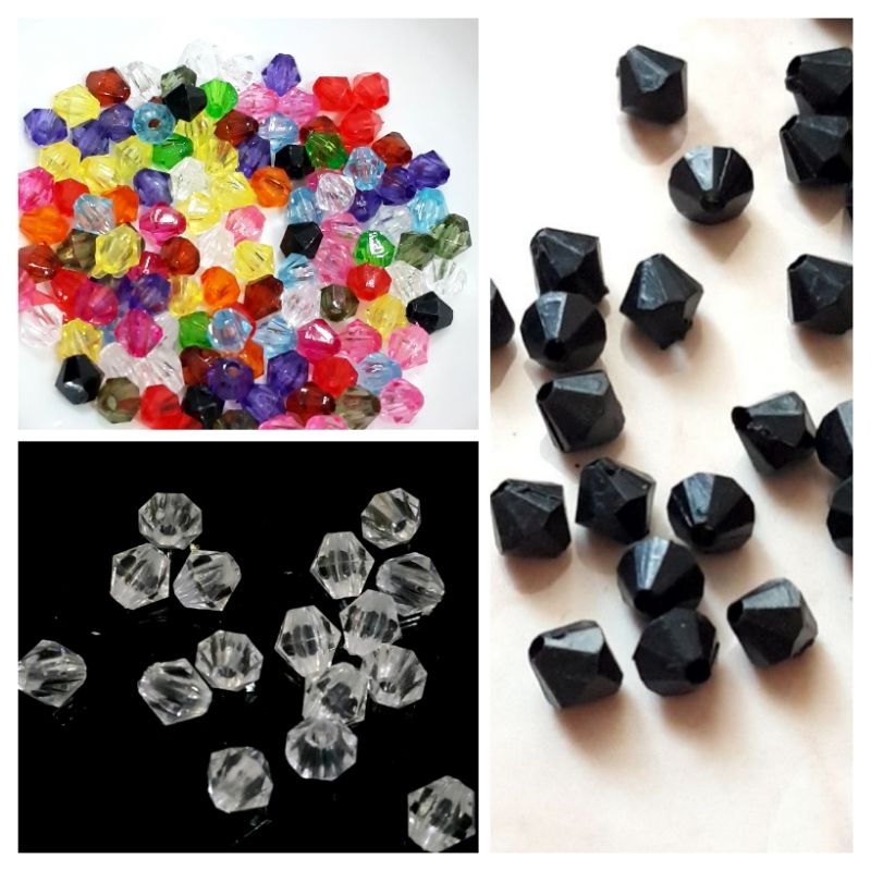 Jual 350 butir (25gr) Mote Diamond 6mm Bening Transparan Clear | Shopee ...
