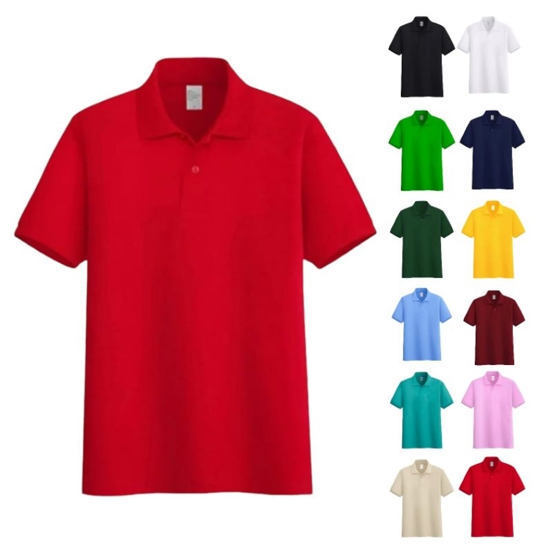 Jual Kaos Polo Shirt Polos Kerah Lakos Polos size M L XL XXL | Shopee ...