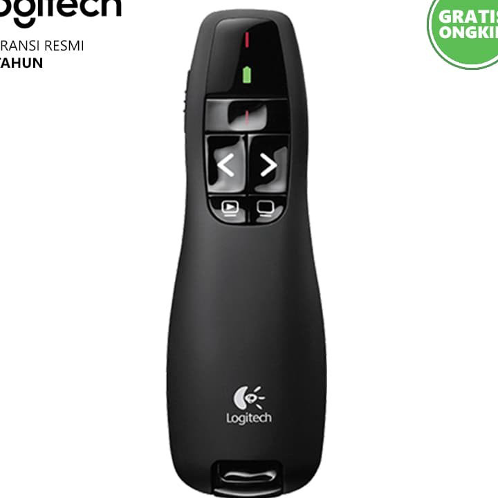 Jual Laris Logitech R400 Remote Presenter Wireless Laser Merah/Pointer ...
