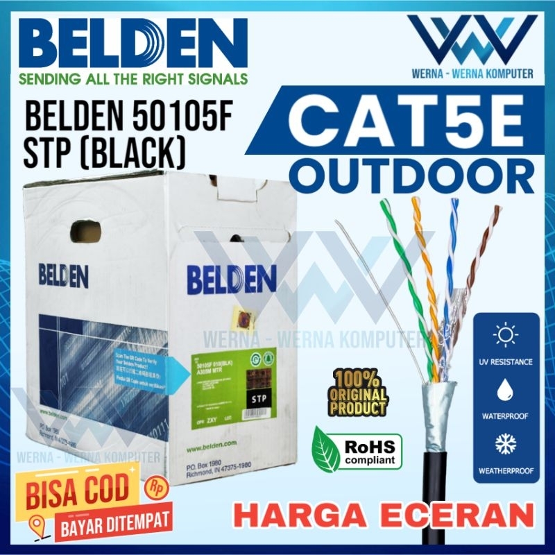Jual KABEL BELDEN STP CAT5E OUTDOOR CABLE CAT 5E 50105F ORIGINAL ...